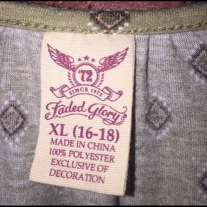 Faded Glory | Tops | Retro Vintage Inspired Top | Poshmark