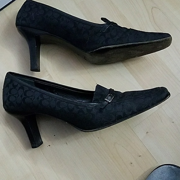 Coach | Shoes | Coach Monogram Heels | Poshmark