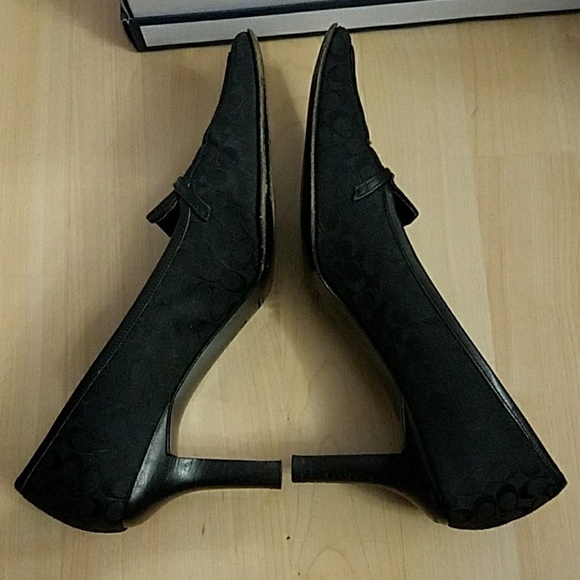 Coach | Shoes | Coach Monogram Heels | Poshmark