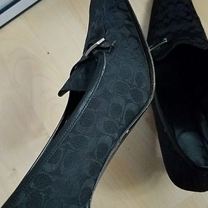 Coach | Shoes | Coach Monogram Heels | Poshmark
