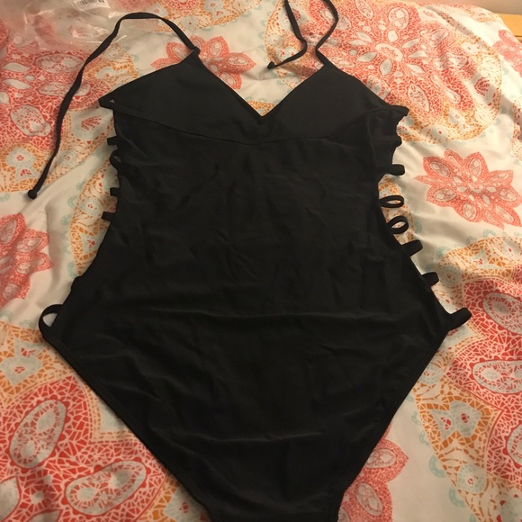 Swim | Sexy Strappy Black One Piece Bathing Suit | Poshmark