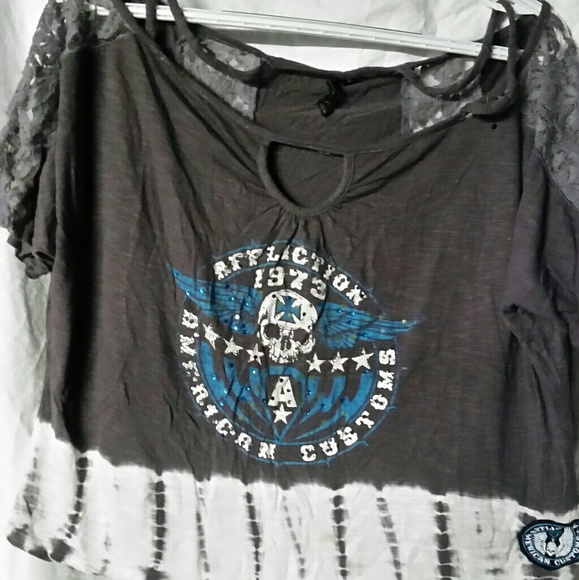 Affliction | Tops | Crop Affliction Shirt | Poshmark