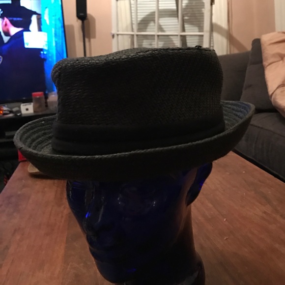 Accessories | J Dempsey Lxl Straw Porkpie Black | Poshmark