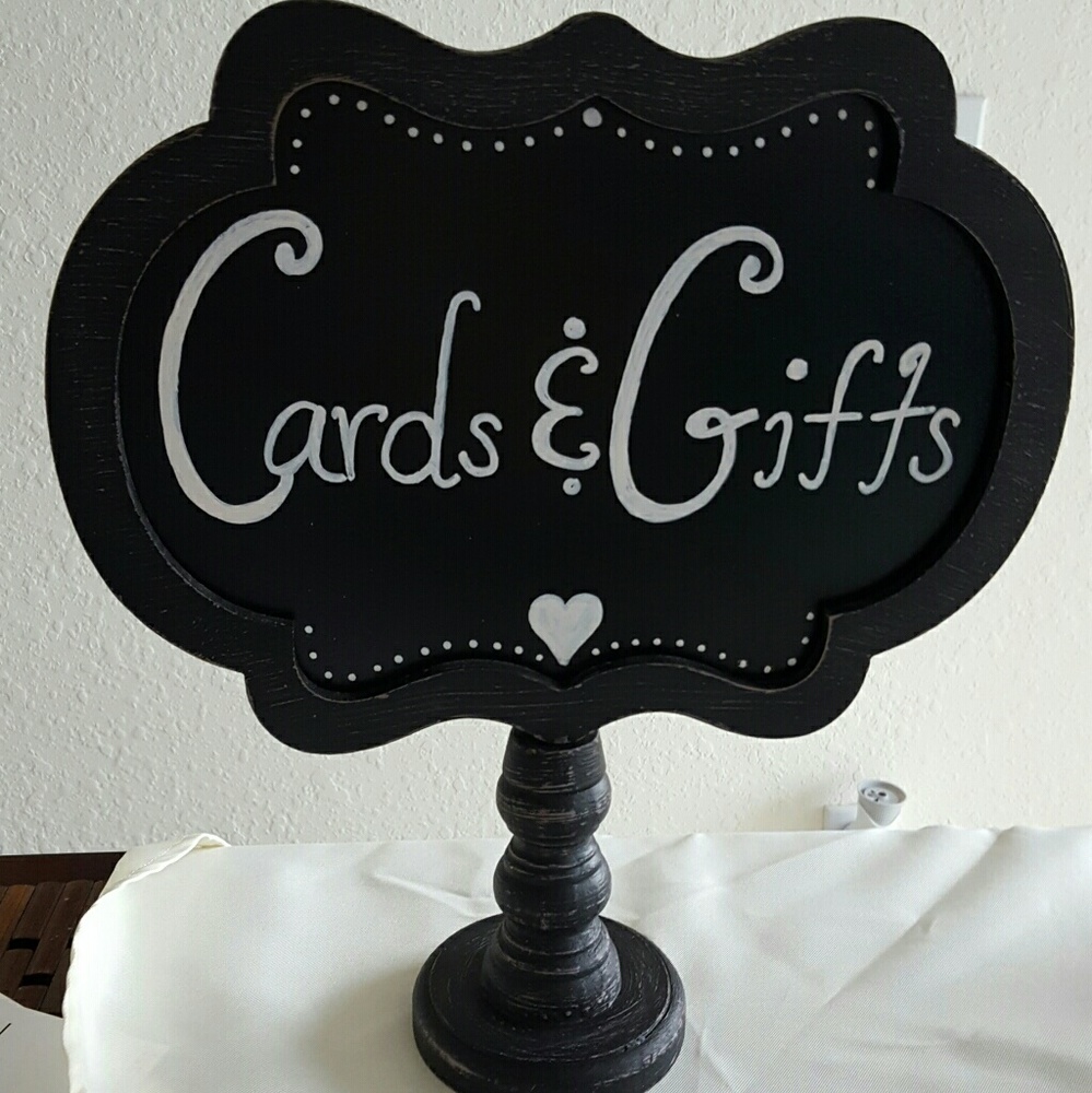 Wedding Chalkboard Sign - Cards & Gifts - Gem