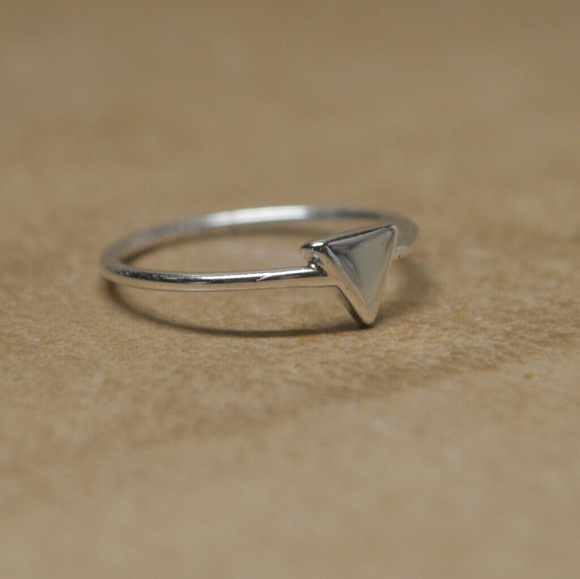 Jewelry | Brand New Sterling Silver Geometric Triangle Ring | Poshmark