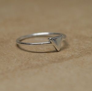 Jewelry | Brand New Sterling Silver Geometric Triangle Ring | Poshmark