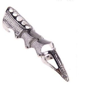 Boutique | Jewelry | Gothic Punk Silver Armor Full Finger Claw Ring ...
