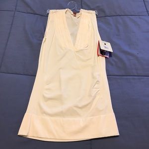 SPANX | Tops | Spanx On Top In Control 972 Vneck Pleated Vanilla | Poshmark