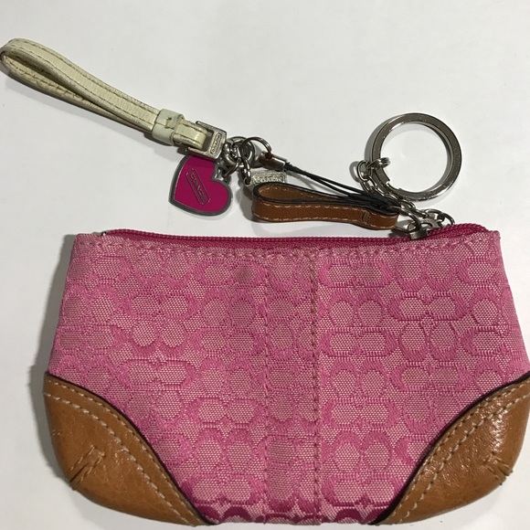 Coach | Accessories | Coach Key Ring Card Case Pink | Poshmark