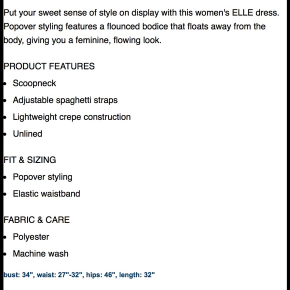 Elle | Dresses | Floral Elle Popover Dress Size S Nwt | Poshmark