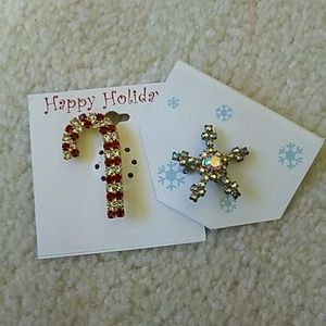 Accessories | Holiday Crystal Pin Set | Poshmark