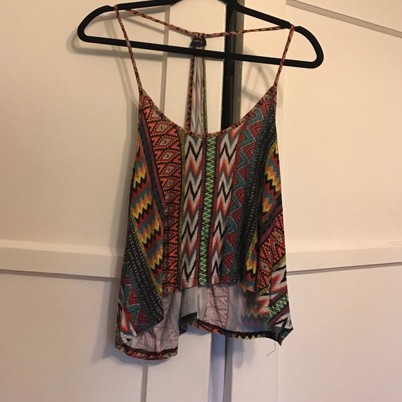 Tops | Thin Tribal Crop Top | Poshmark