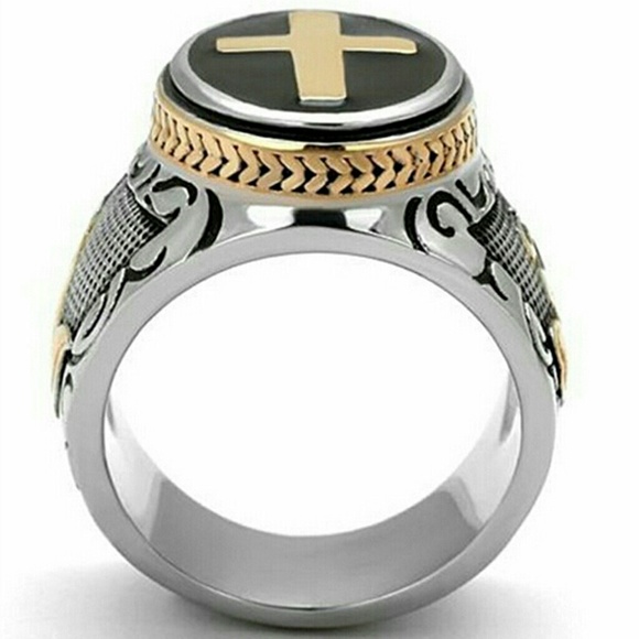 Jewelry | Vintage Twotone Holy Cross Ring | Poshmark
