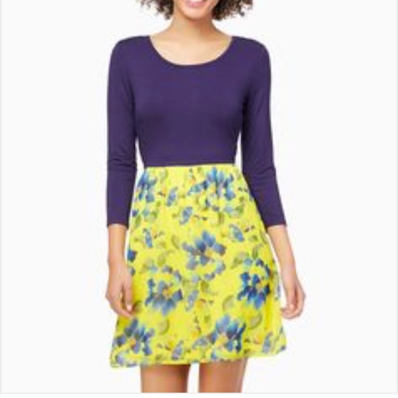 Charming Charlie | Dresses | Charming Charlie Navy And Yellow Floral ...