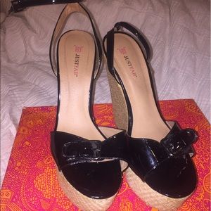 JustFab | Shoes | Used Size 1 Wedges With A 5 Inch Heel | Poshmark