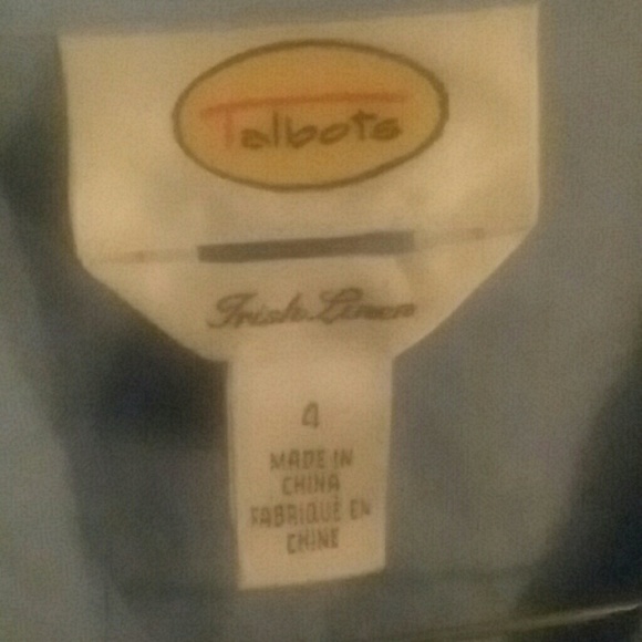 Talbots | Dresses | Talbots Irish Linen Denim Color Dress | Poshmark