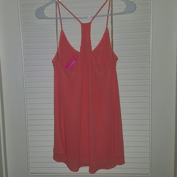 Love Culture | Tops | Nwt Coral Racerback Spaghetti Strap Tank | Poshmark