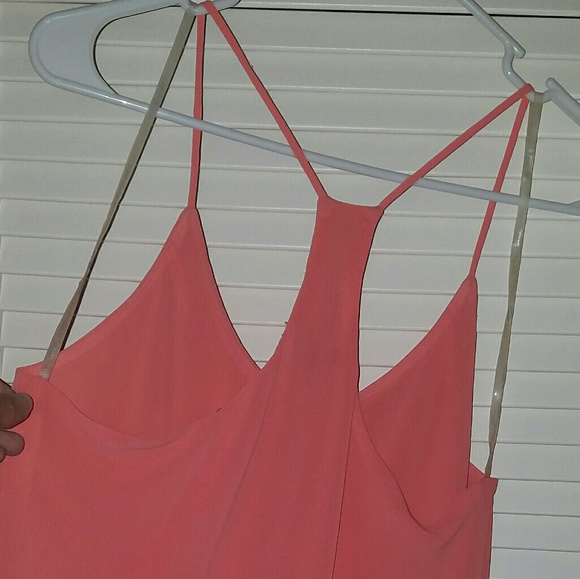 Love Culture | Tops | Nwt Coral Racerback Spaghetti Strap Tank | Poshmark