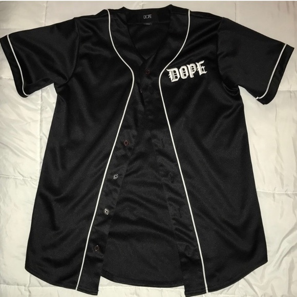 Tops | Mob Baseball Jersey In Black By Dope Sizes | Poshmark