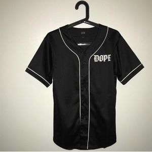 Tops | Mob Baseball Jersey In Black By Dope Sizes | Poshmark