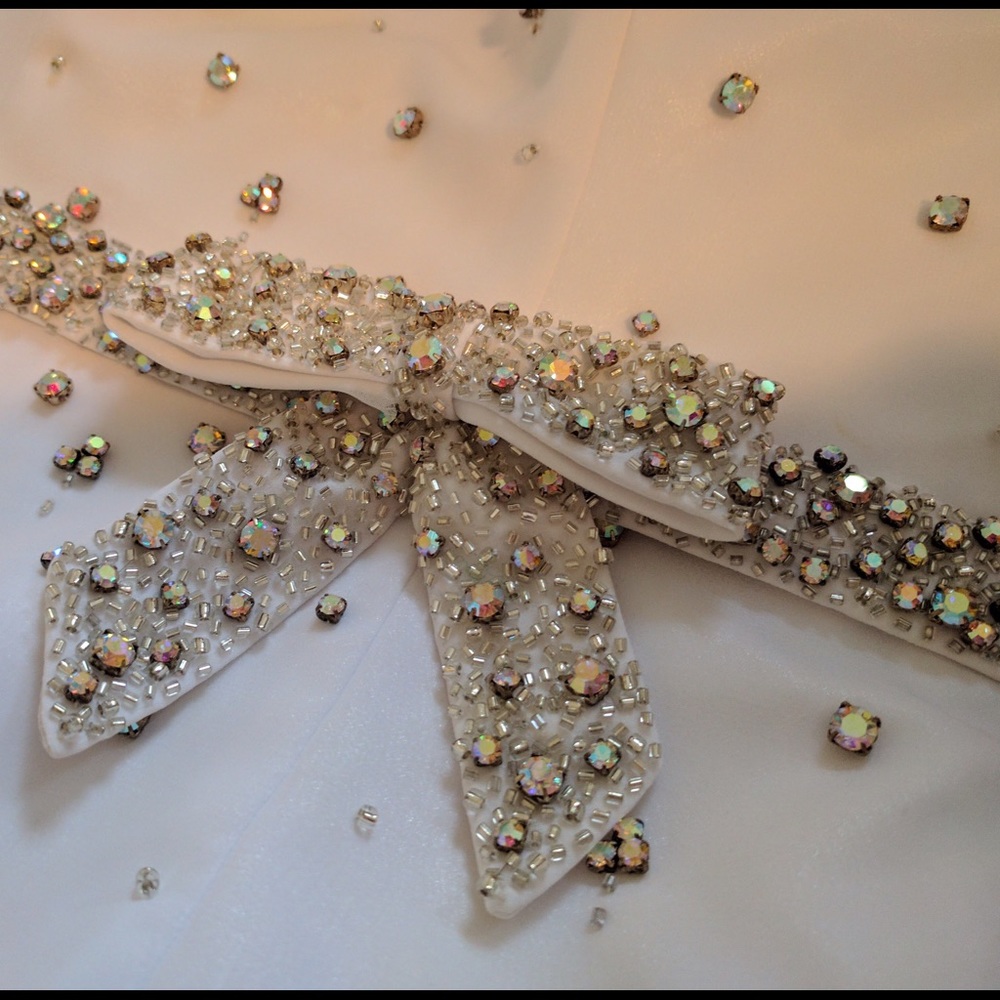 White Cinderella Crown Collection Pageant Gown - Gem