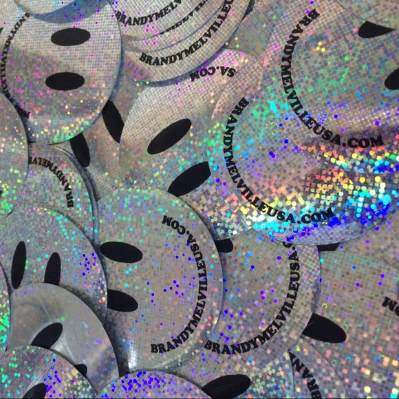 Brandy Melville | Accessories | 5 Brandy Melville Holographic Smiley ...