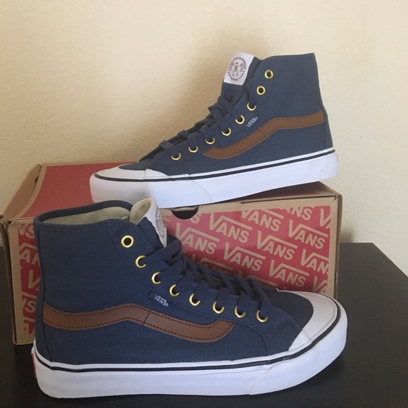 Vans | Shoes | Vans Dark Denim Hi Cage Elephant New | Poshmark