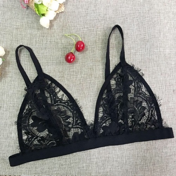 Intimates & Sleepwear | Strappy Open Lace Bra | Poshmark