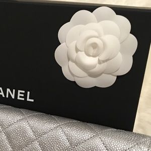 CHANEL | Accessories | Chanel White Camellia Flower Authentic Sticky ...