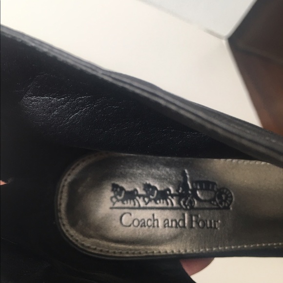 Coach and Four | Shoes | Coach And Four Black Heels | Poshmark