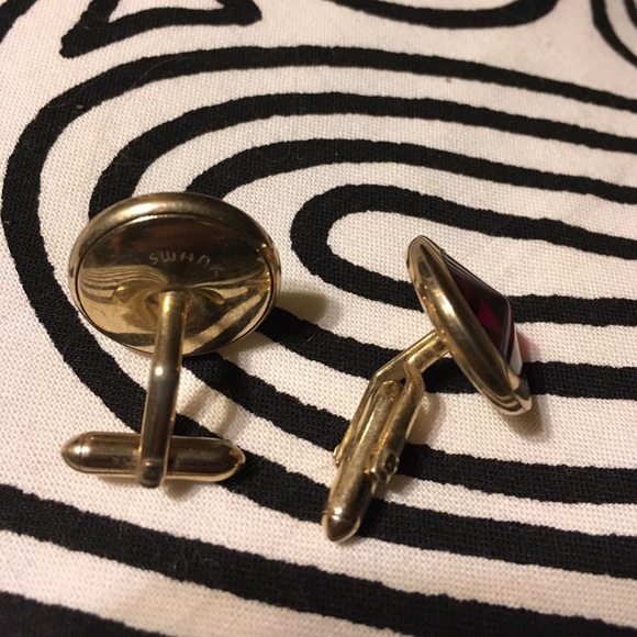 SWANK | Accessories | Rare Vintage Swank Cuff Links Ruby Red | Poshmark
