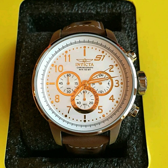 Invicta | Accessories | Big Sale80 Invicta Brown Leather Watch | Poshmark