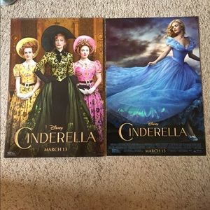 Disney | Other | Disney Cinderella Live Action Double Sided Poster ...