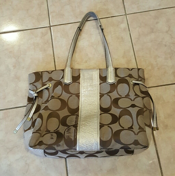 Coach | Bags | Coach Logo Handbag | Poshmark