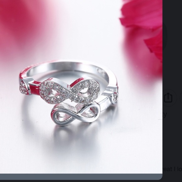 Jewelry | New 925 Double Infinity Ring Size 8 | Poshmark