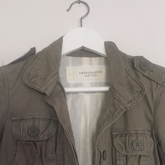 Abercrombie & Fitch | Jackets & Coats | Af Olive Utility Jacket S ...