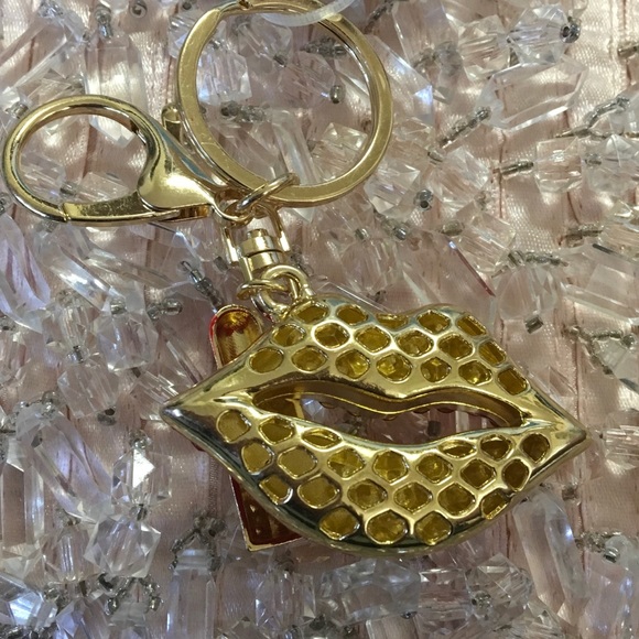 Accessories | Lipstick New Key Chain Rhinestone Llavero | Poshmark