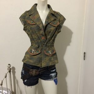 Victoria's Secret | Jackets & Coats | Victoria Secret Military Jacket ...