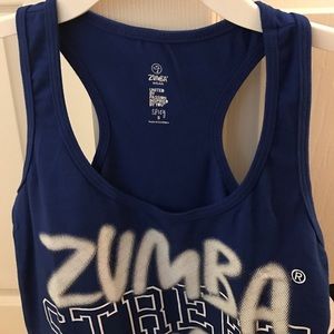 Zumba Fitness | Tops | Zumba Wear Street Zwag Racerback Blue Small ...