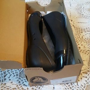 CROCS | Shoes | Crocs Black Cap Toe Flats | Poshmark