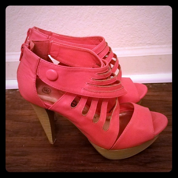 Deb | Shoes | Coral Heels | Poshmark