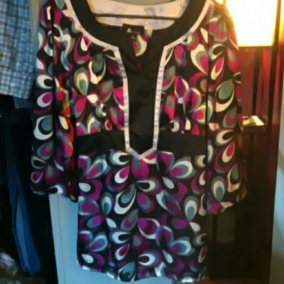 AB Studio | Tops | Ab Studio Satin Blouse | Poshmark