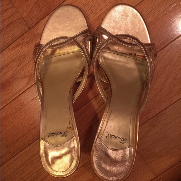Breckelles | Shoes | Bronze Copper Metallic Heels New In Box Size 8 ...