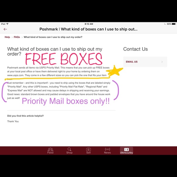 Accessories | Priority Mail Usps | Poshmark