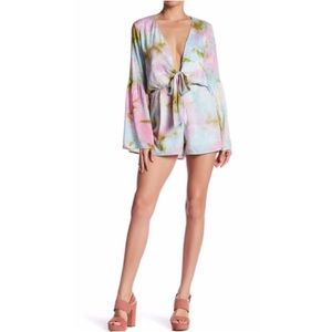 Pants & Jumpsuits | Pastel Multicolor Tie Dye Romper | Poshmark