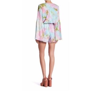 Pants & Jumpsuits | Pastel Multicolor Tie Dye Romper | Poshmark