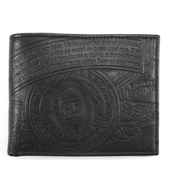 Budweiser | Accessories | Budweiser Embossed Leather Bifold Wallet ...