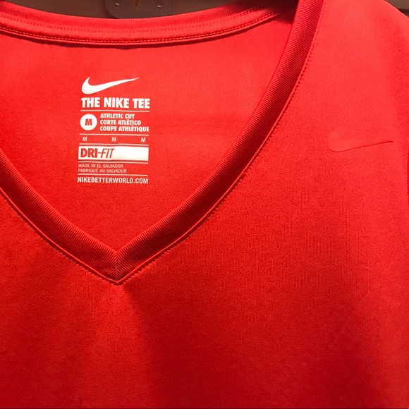 Nike | Tops | Nike Womens Dry Fit T Shirt Red | Poshmark
