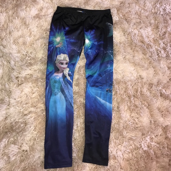 Disney | Bottoms | Disney Frozen Elsa Leggings Size Youth Xl | Poshmark