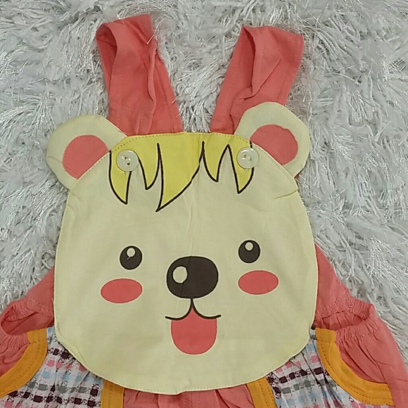 Bottoms | Salmon Color Teddy Bear Romper Kids | Poshmark